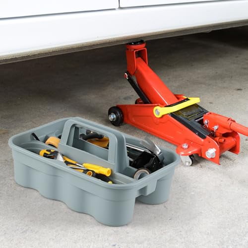 4 Packs Plastic Cleaning Supply Caddy, Multipurpose Portable Carry ...