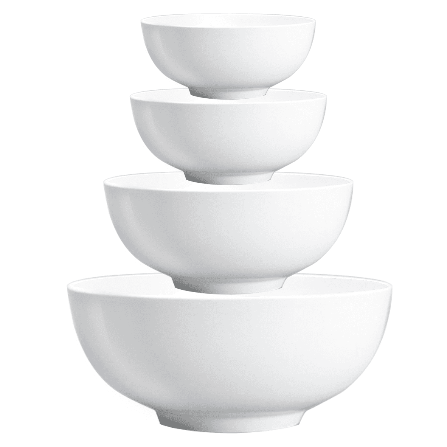 4 Packs Porcelain Serving Bowls, Ceramic Mixing Bowls for Kitchen, 61 ...