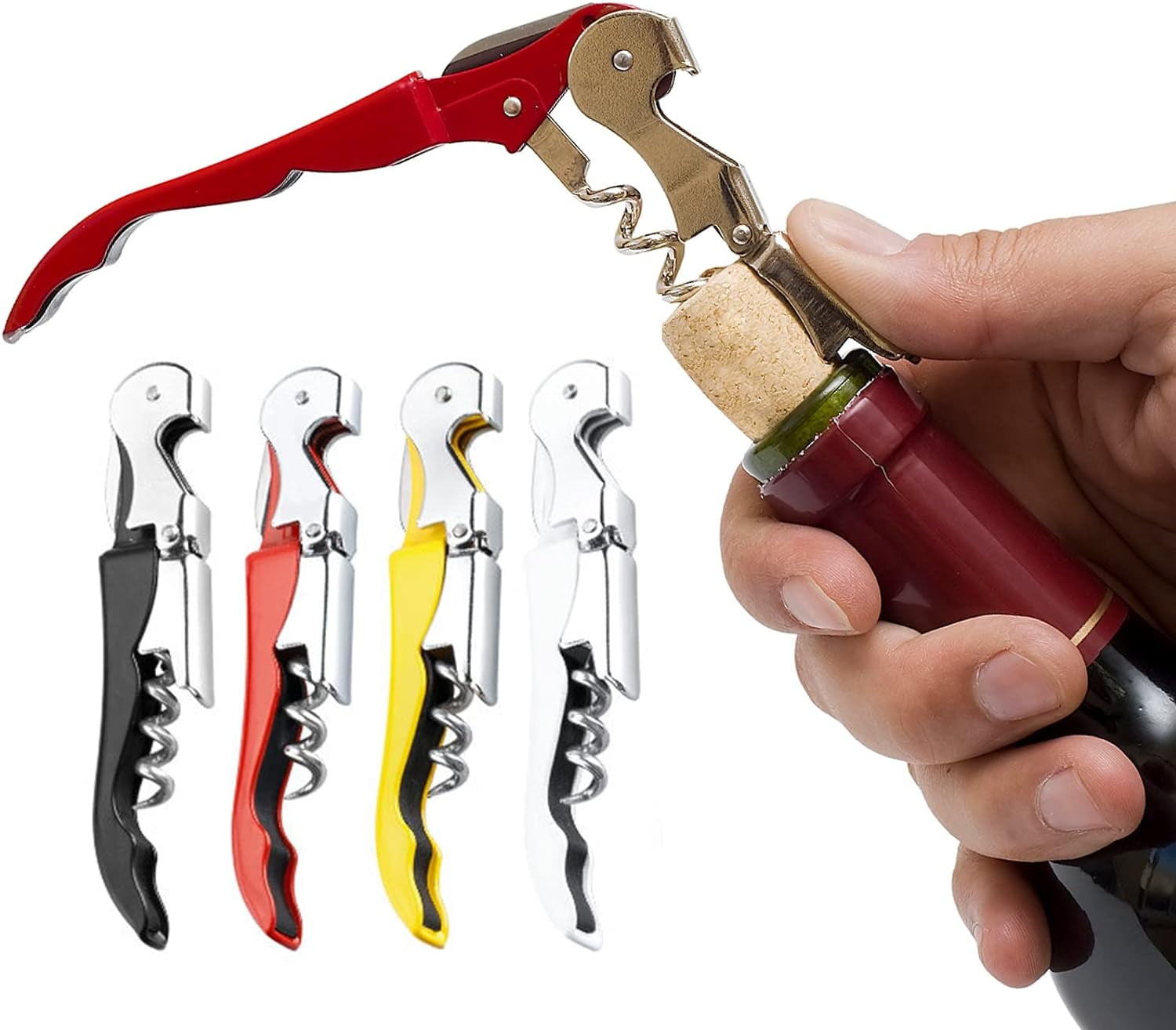 4 Packs Professional Waiter Corkscrew Wine Openers Set, Wine Opener ...