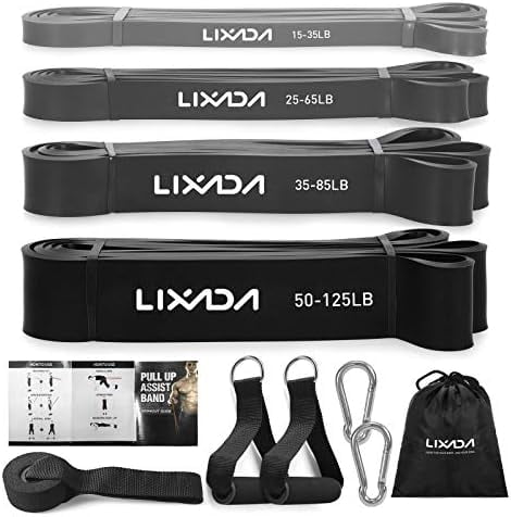 4 Packs Pull Up Assist Bands Set Resistance Loop Bands Powerlifting ...