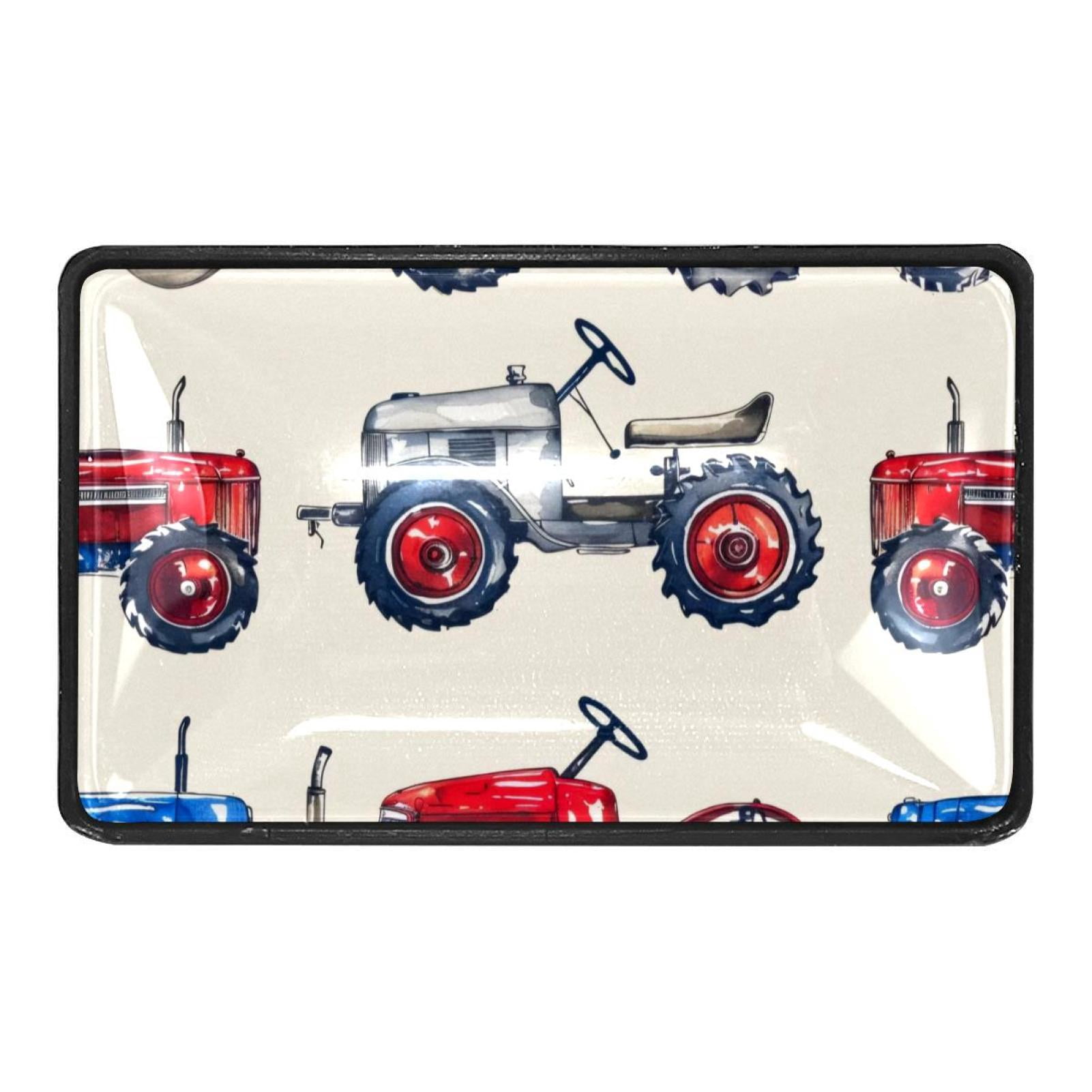 4 Packs Red and Blue Tractors Crystal Glass Cabinet Knobs Drawer ...