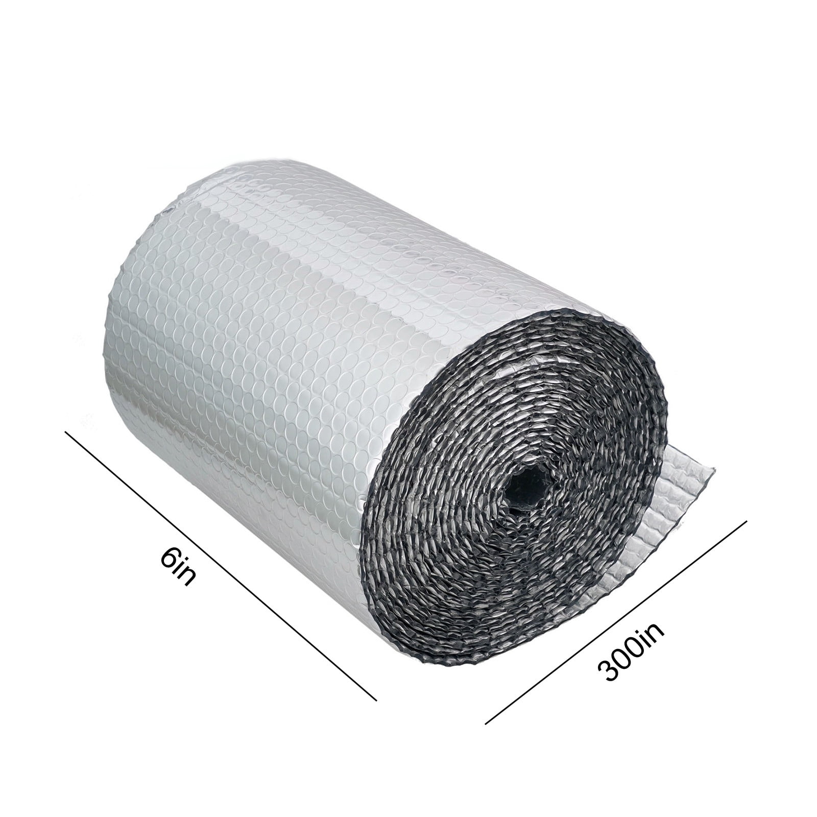 4 Packs Reflective Foil Insulation Roll 6x300in Aluminum Pipe Wrap ...
