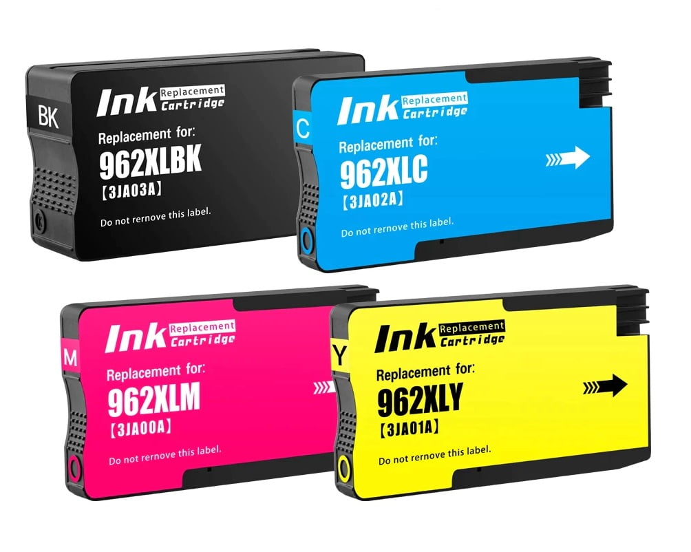 Free Shipping! 4 Packs Replacement 962 962XL Ink Cartridge Premium High ...