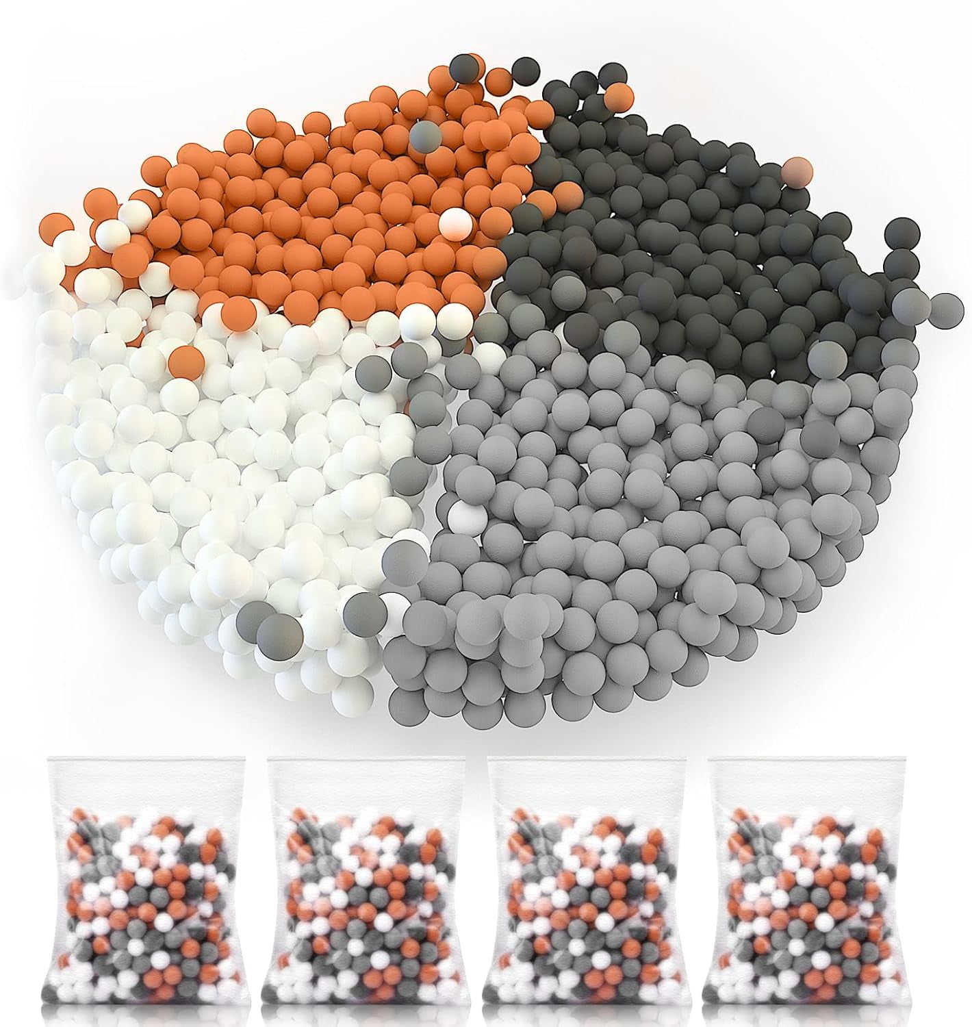 4 Packs Replacement Shower Head Beads, Shower Filter Stone Beads ...