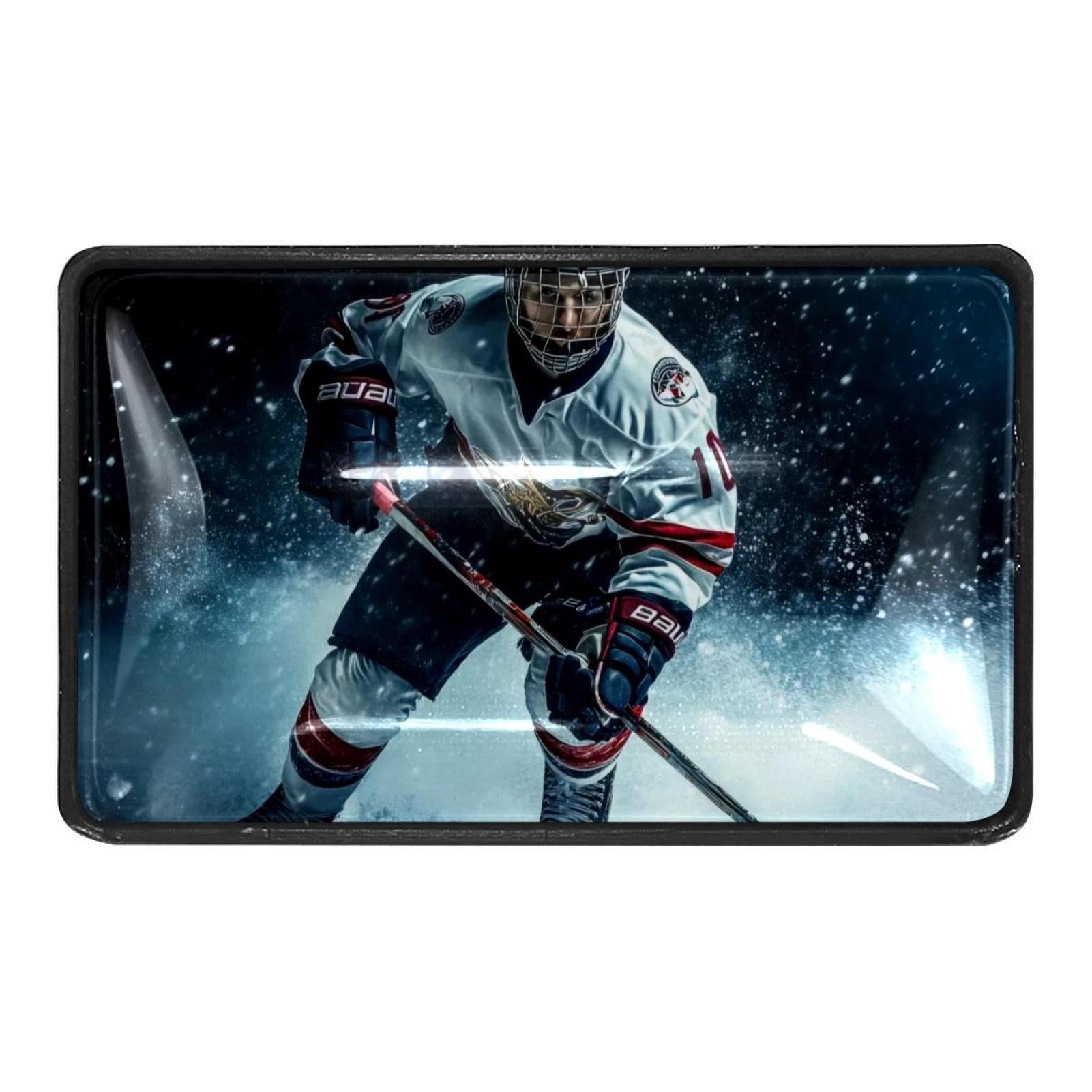 4 Packs Rink Ice Hockey Player Crystal Glass Cabinet Knobs Drawer ...