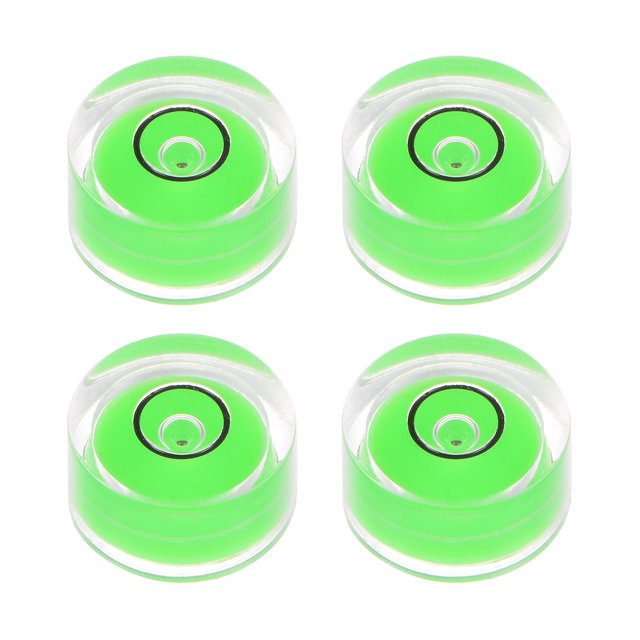 4 Packs Round Bubble Level 12x6mm Mini Circular Bullseye Spirit Levels ...
