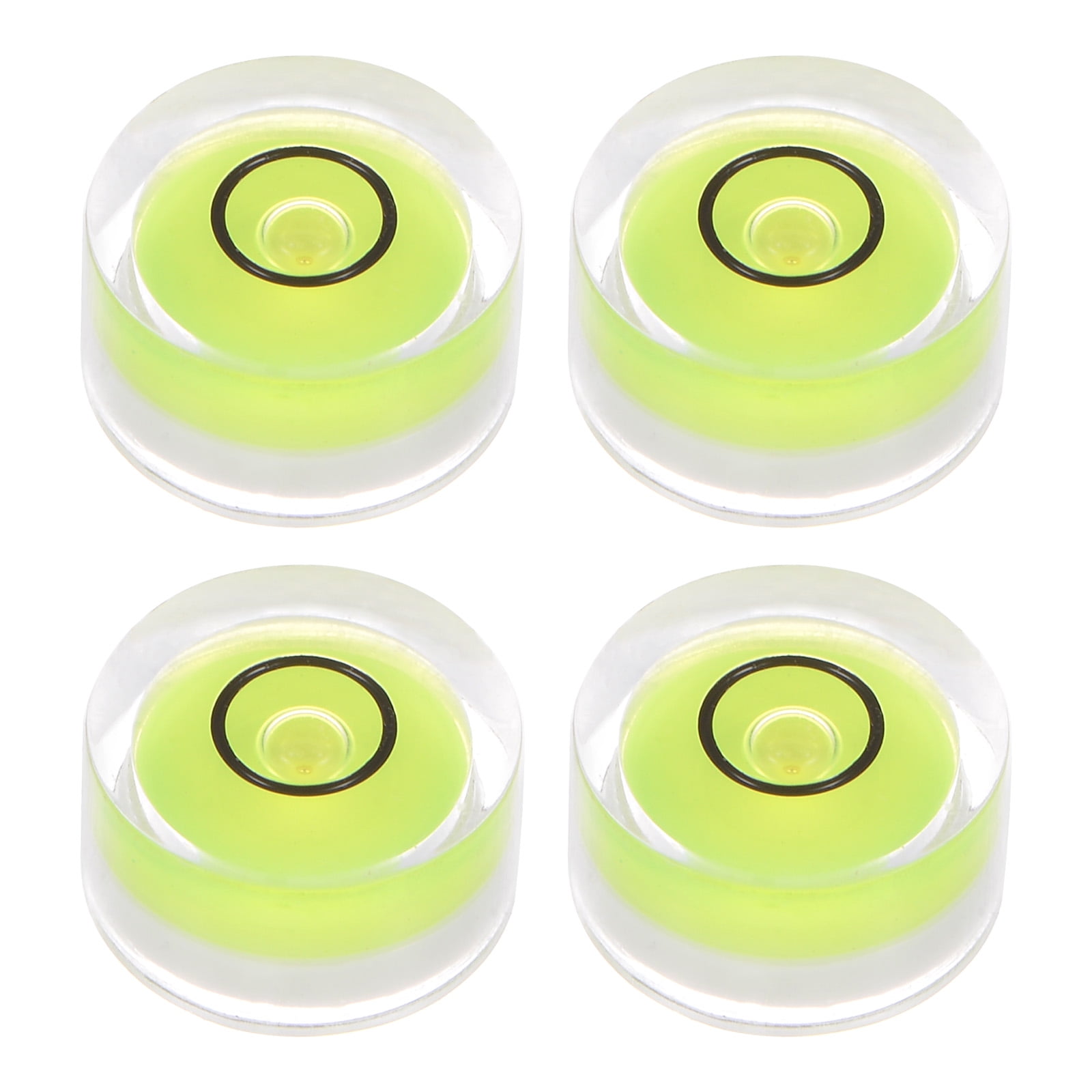4 Packs Round Bubble Level 12x6mm Mini Circular Bullseye Spirit Levels ...