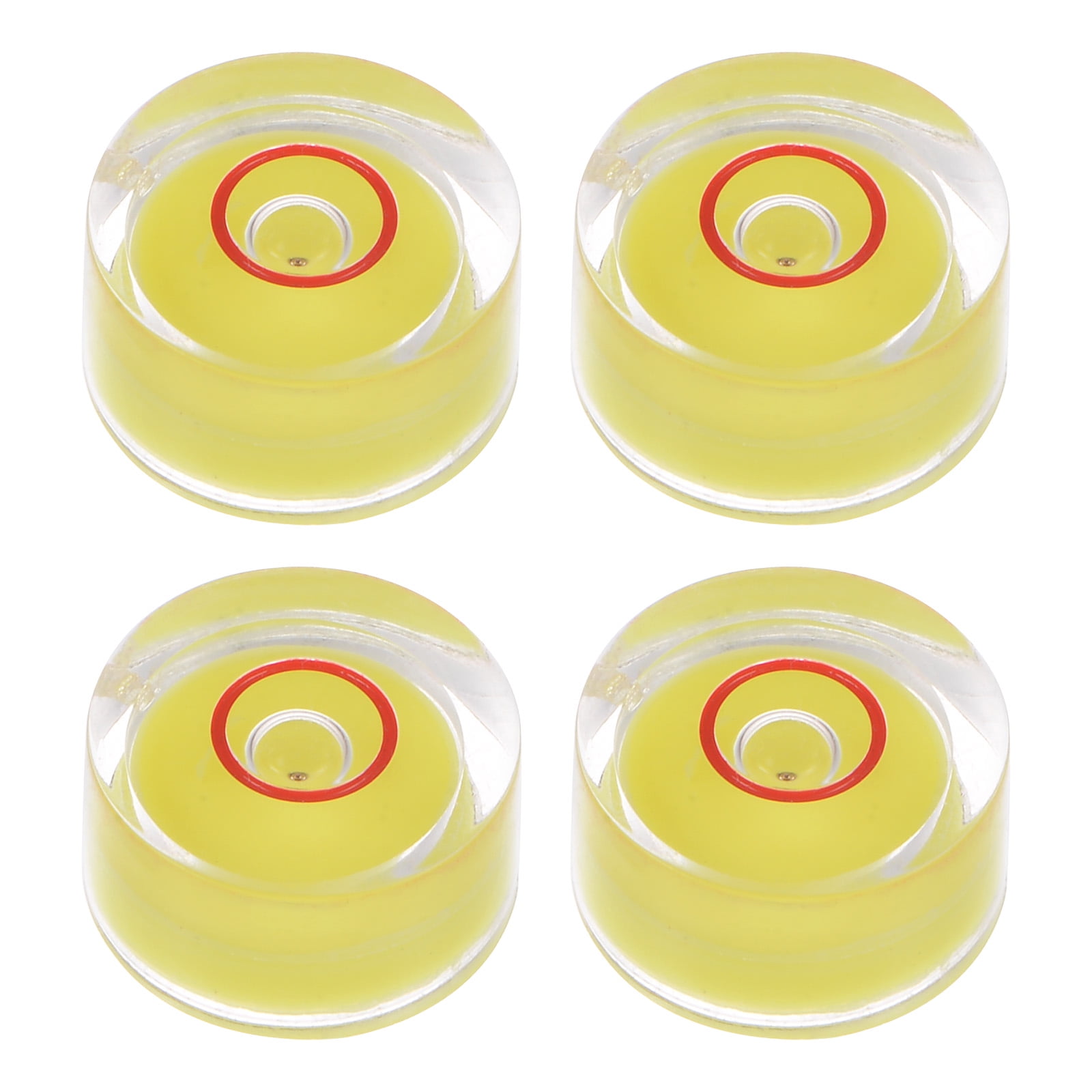 4 Packs Round Bubble Level 12x6mm Mini Circular Bullseye Spirit Levels ...