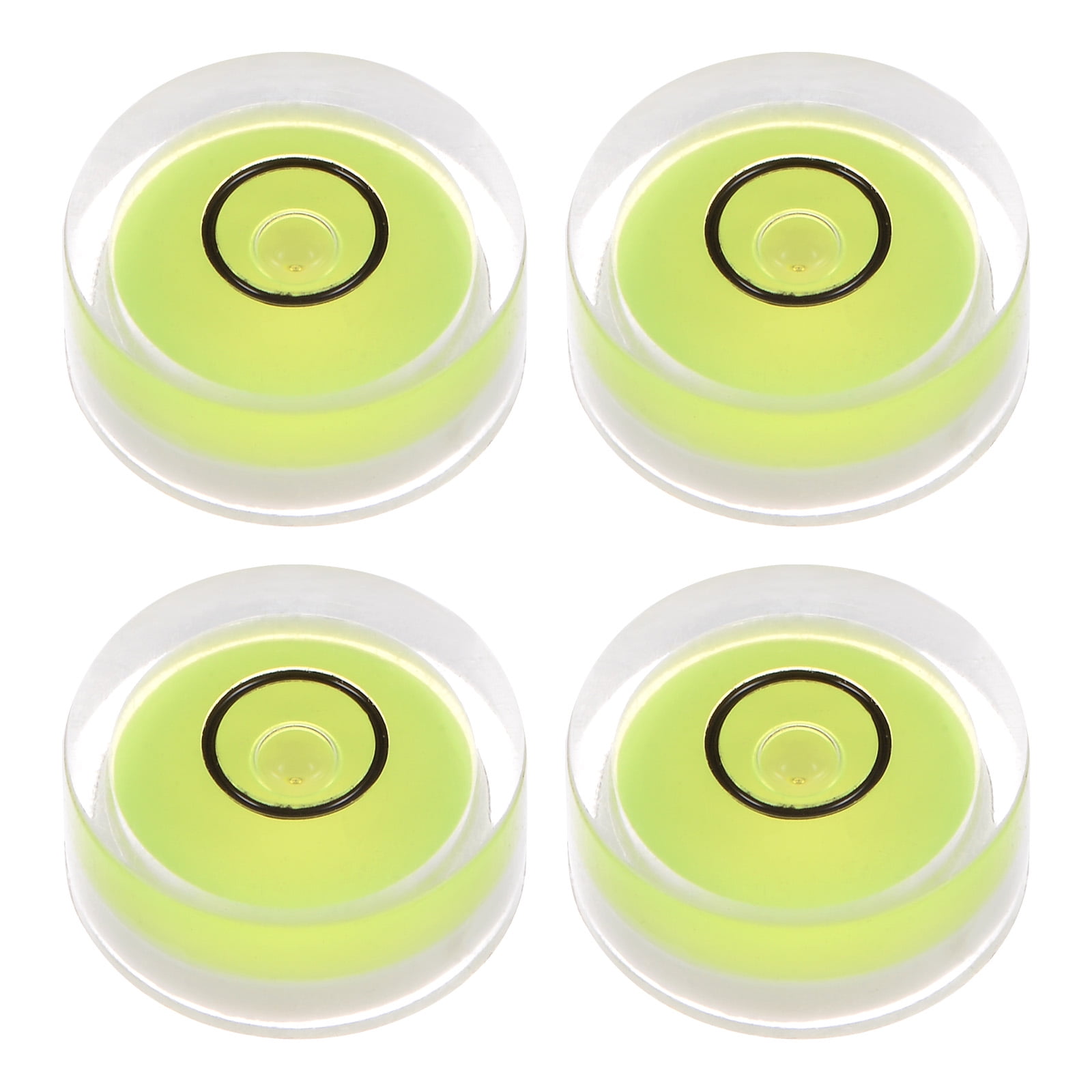 4 Packs Round Bubble Level 15x6mm Mini Circular Bullseye Spirit Levels ...