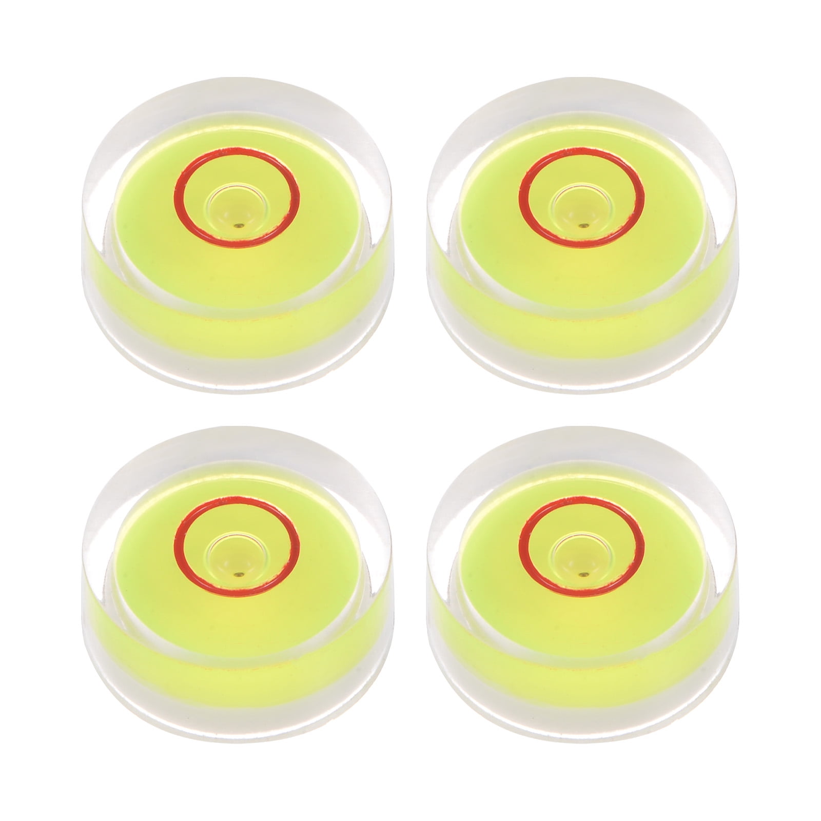 4 Packs Round Bubble Level 15x6mm Mini Circular Bullseye Spirit Levels ...
