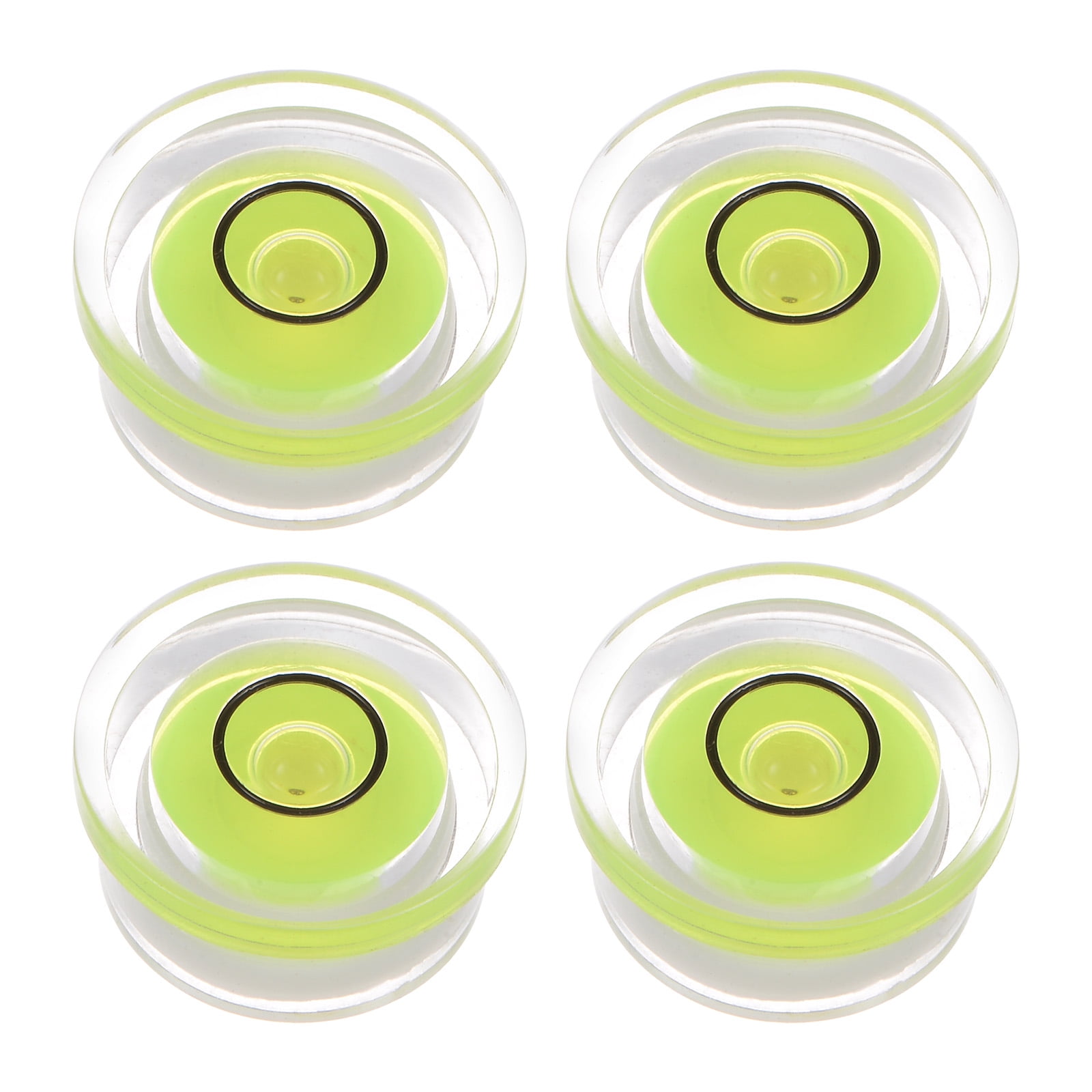 4 Packs Round Bubble Level 16x7.5mm Mini Circular Bullseye Spirit ...