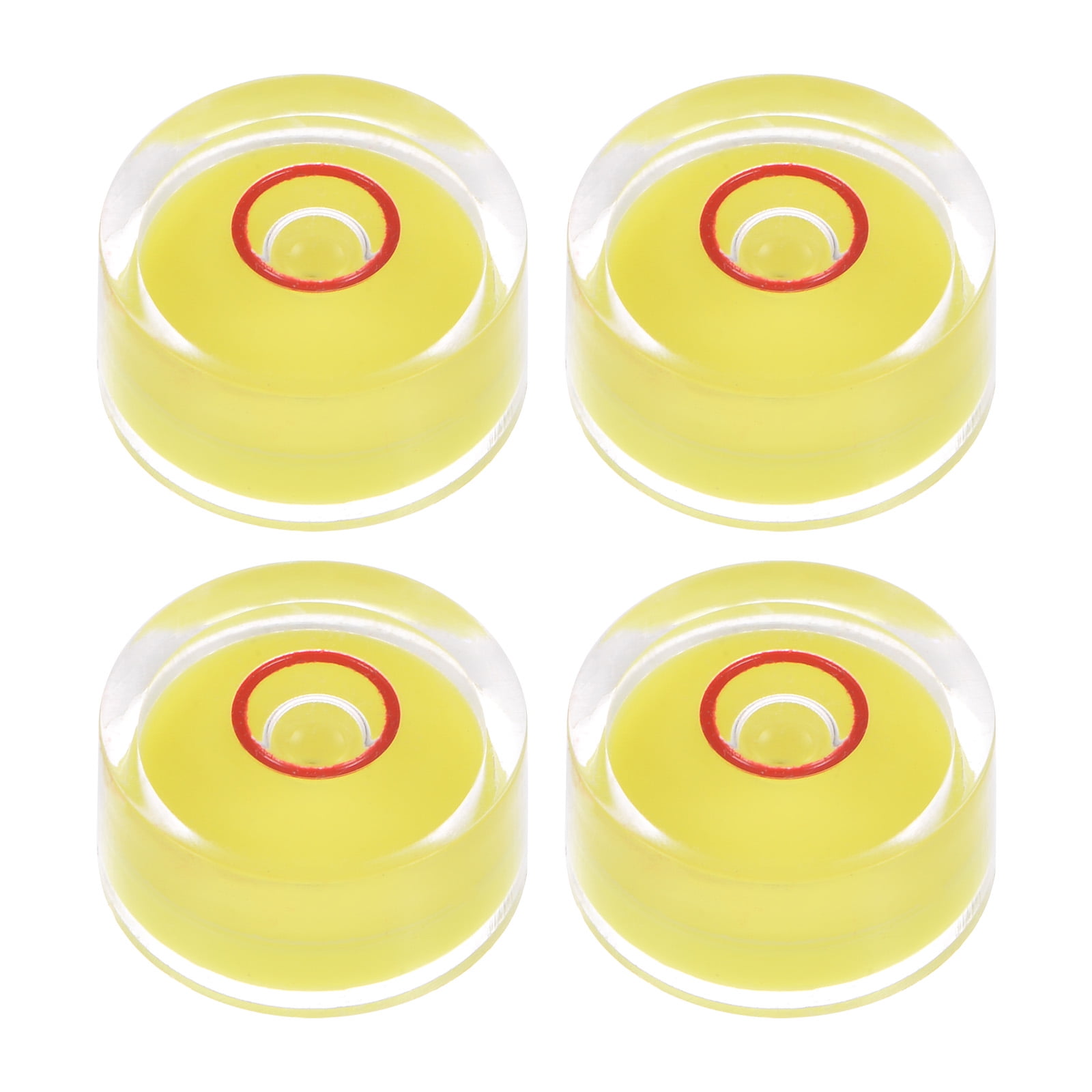 4 Packs Round Bubble Level 18x9mm Mini Circular Bullseye Spirit Levels ...