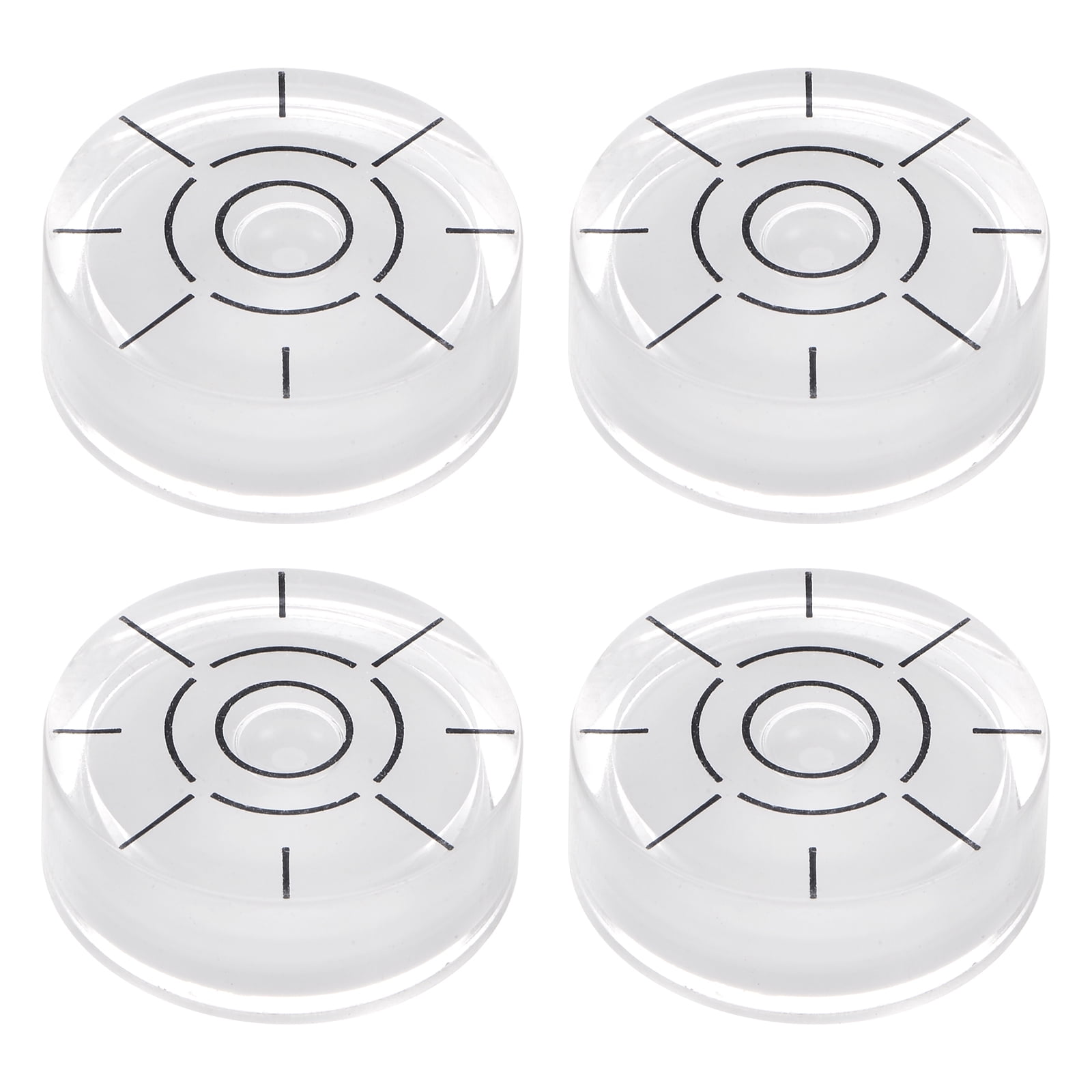 4 Packs Round Bubble Level 32x12mm Mini Circular Precision Spirit ...