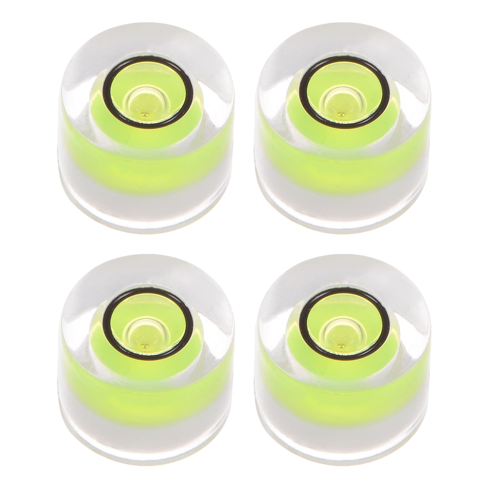 4 Packs Round Bubble Level 8x5.5mm Mini Circular Bullseye Spirit Levels ...