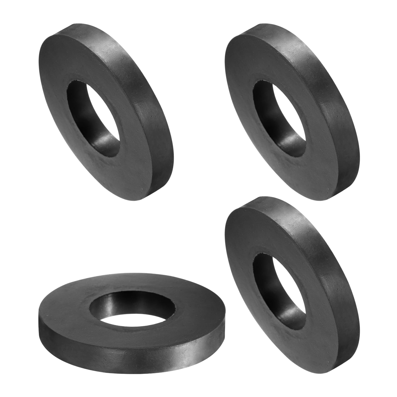 4 Packs Rubber Spacers 70mm OD, 33mm ID, 10mm Height Round Anti ...