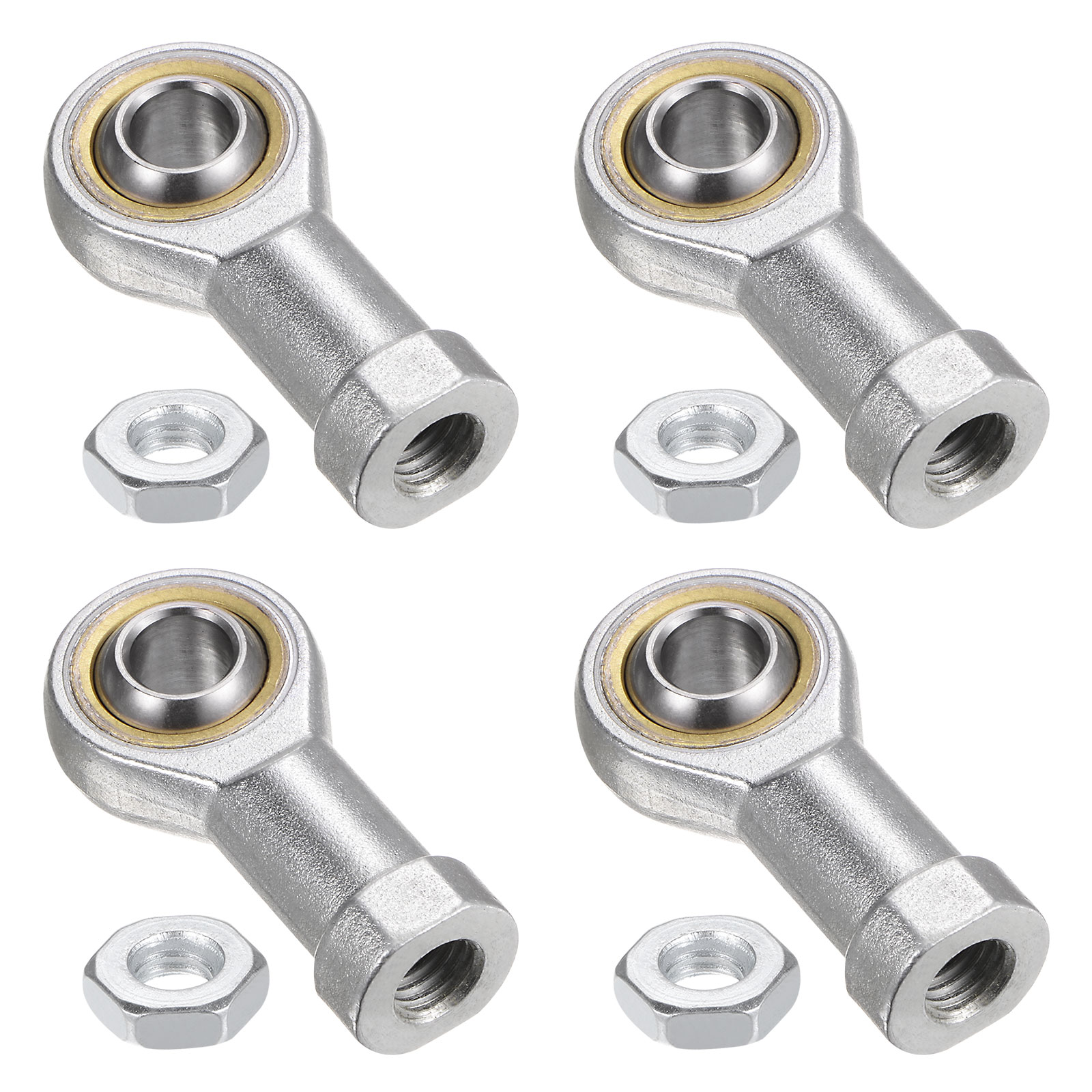 4 Packs SI10T/K 10mm Rod End Bearing M10x1.5 Female Right Hand Thread, Cast Iron Rod End Joints ...