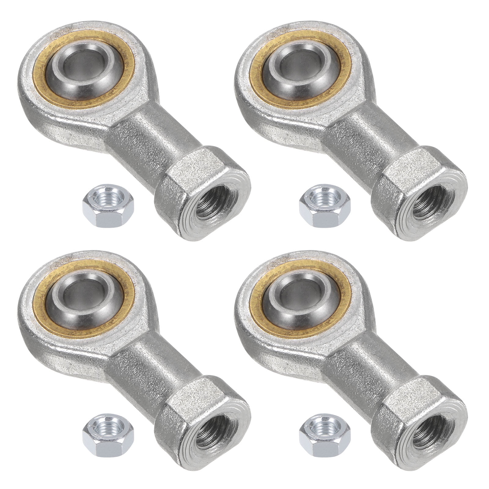 4 Packs SI6T/K 6mm Rod End Bearing M6x1.0 Female Left Hand Thread, Cast ...