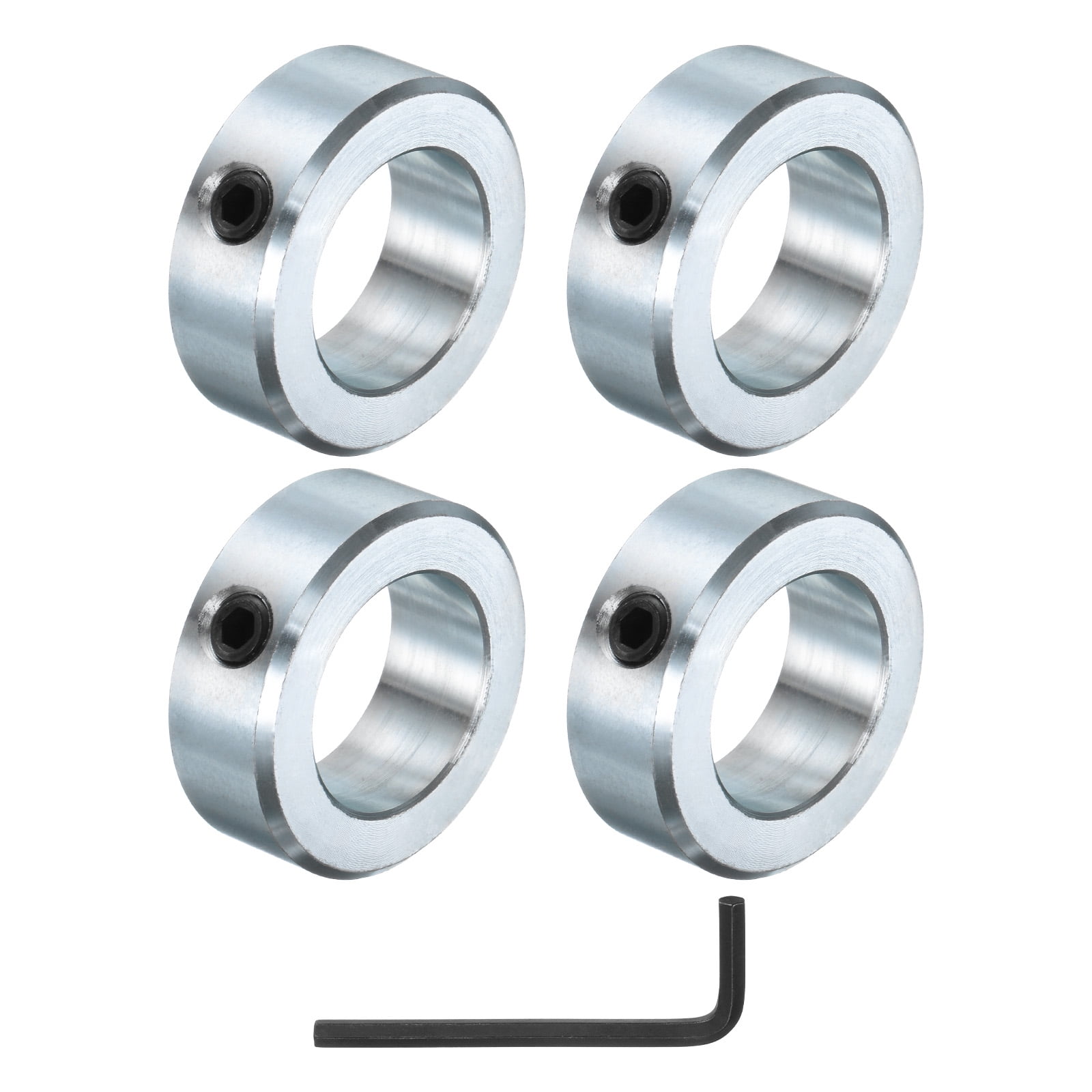 4 Packs Set Screw Shaft Collars 1-1/4" Bore Zinc Plated Steel Shaft ...