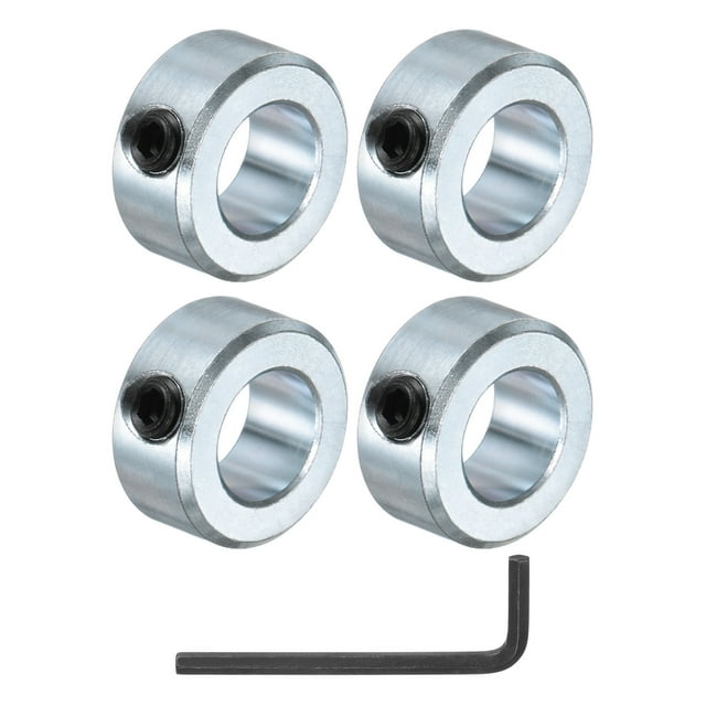 4 Packs Set Screw Shaft Collars 5/8" Bore Zinc Plated Steel Shaft ...