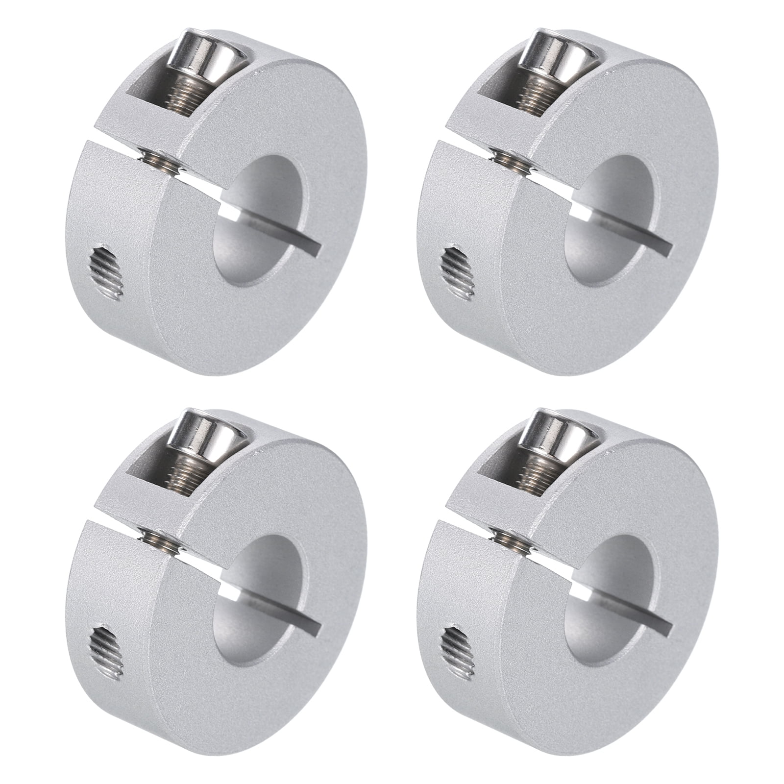 4 Packs Single Split Clamp-On Shaft Collar 14mm Bore One-Piece Clamping ...