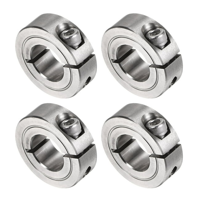 4 Packs Single Split Clamp-On Shaft Collar 5/8 ID One-Piece Clamping ...