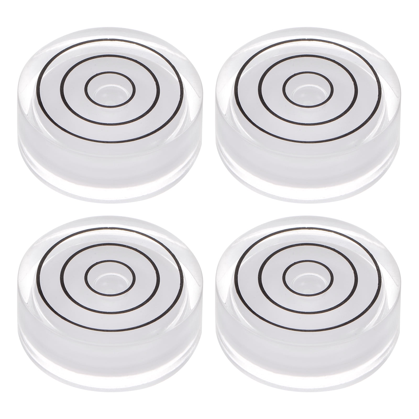 4 Packs Small Circular Bubble Levels 32x12mm Mini Round Bullseye Spirit ...