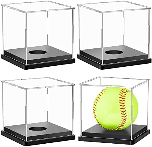 4 Packs Softball Display Plastic Softball Holder Stand Baseball Display ...