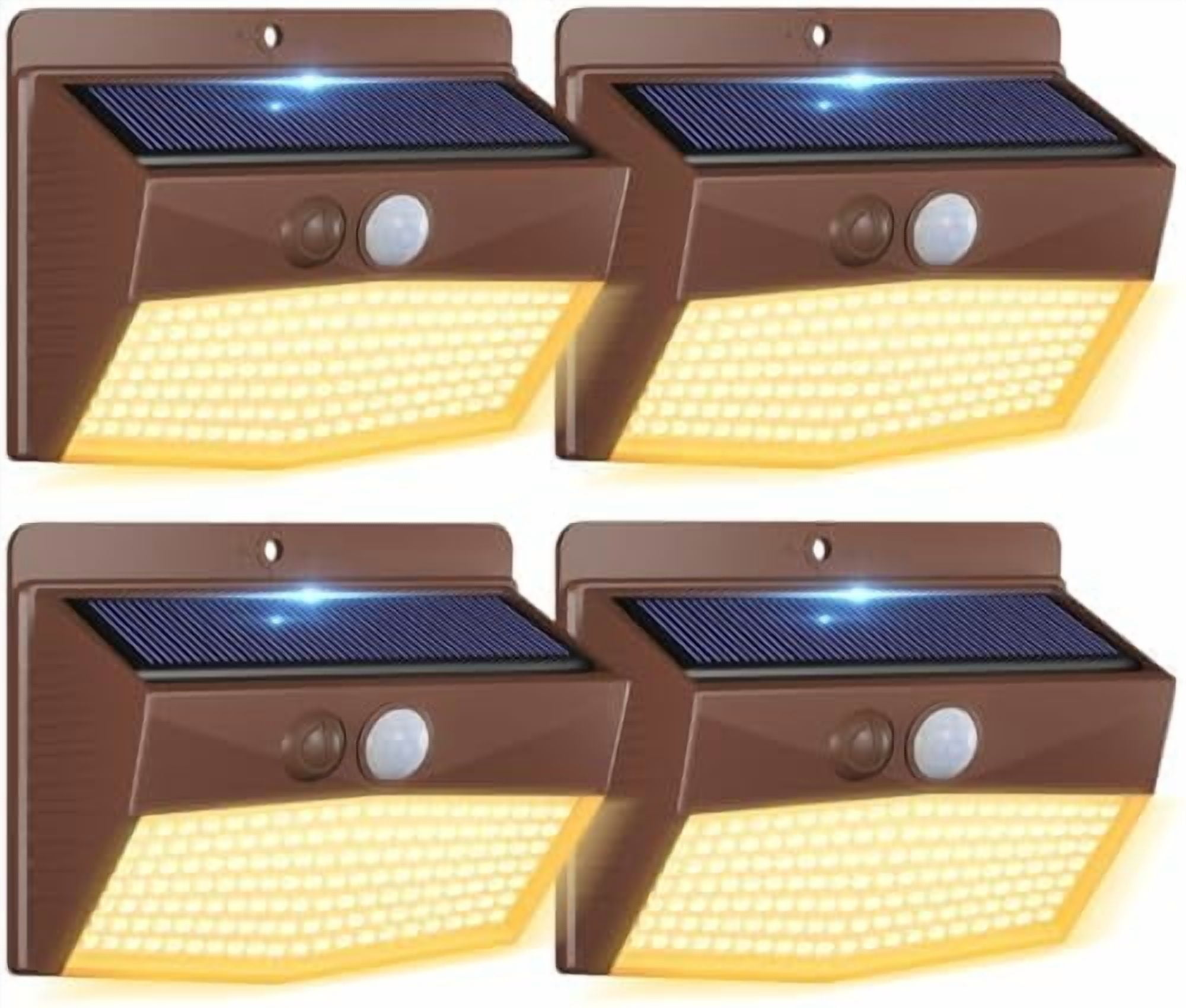 [4 Packs] Solar Outdoor Lights Motion Sensor Solar Security Lights ...