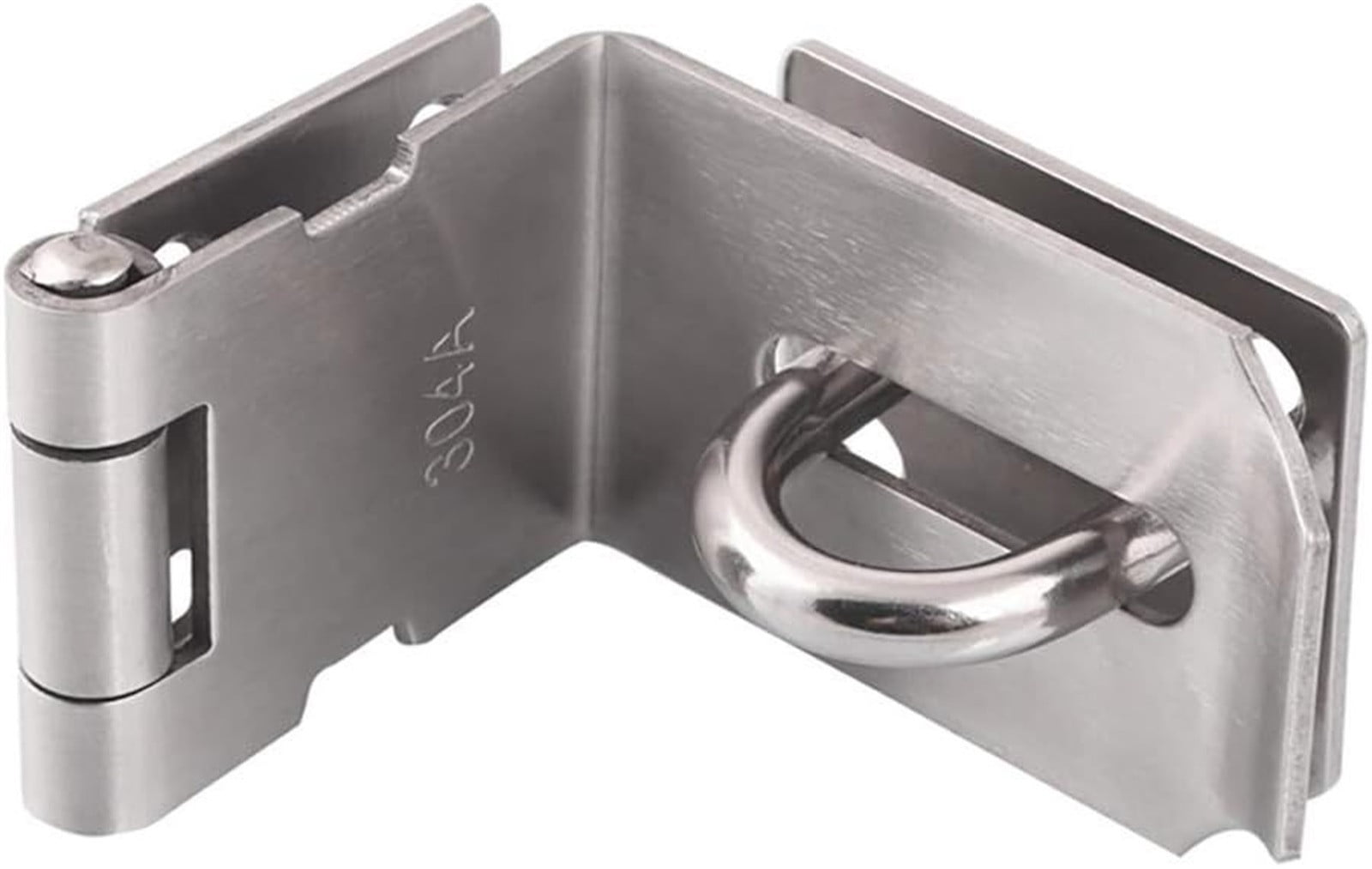 4 Packs Stainless Steel 90 Degree Right Angle Door Lock Hasp Heavy Duty ...