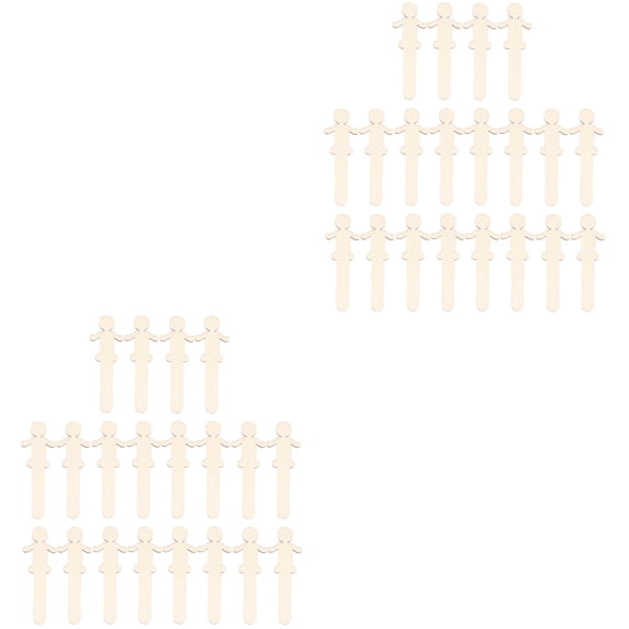 4 Packs Stick People People Craft Sticks Wedding Decorations 14.00X4 ...