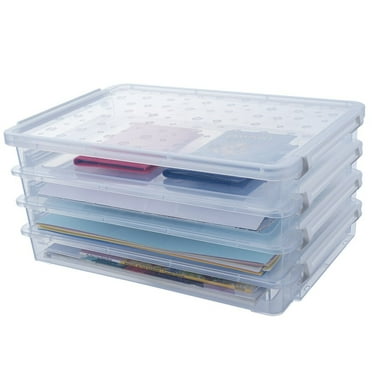 Rubbermaid Wrap n Craft Plastic Storage Box with Snap Lid for Gift ...