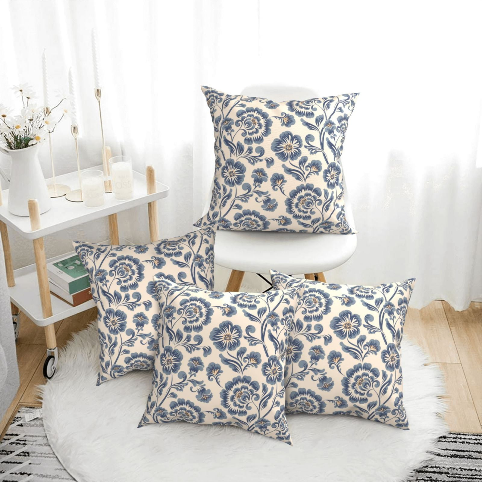 4 Packs Throw Pillow Covers Paisley Pattern No.9078 Soft Decorative Pillow Covers, Couch Pillow ...