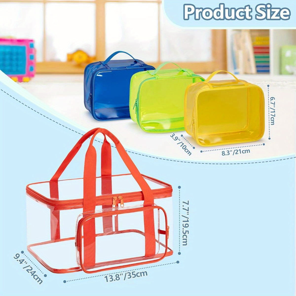 4 Packs Toy Storage Bag Compatible with Lego Building Bricks ...