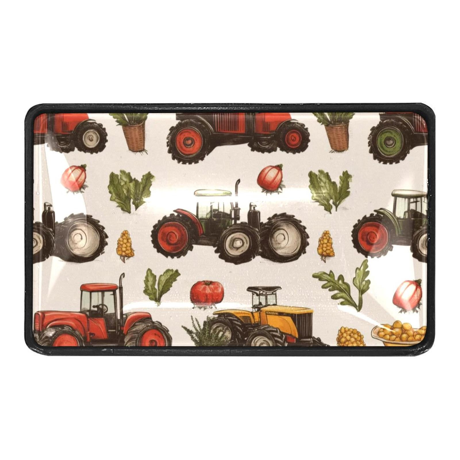 4 Packs Tractors and Farm Crops Crystal Glass Cabinet Knobs Drawer ...