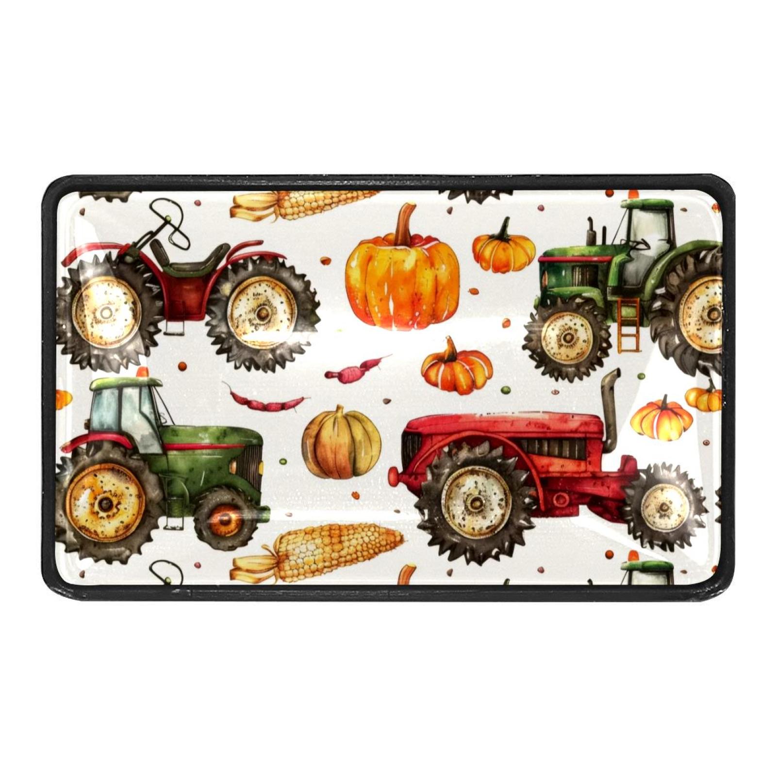 4 Packs Tractors and Farm Pumpkin Corn Crystal Glass Cabinet Knobs ...