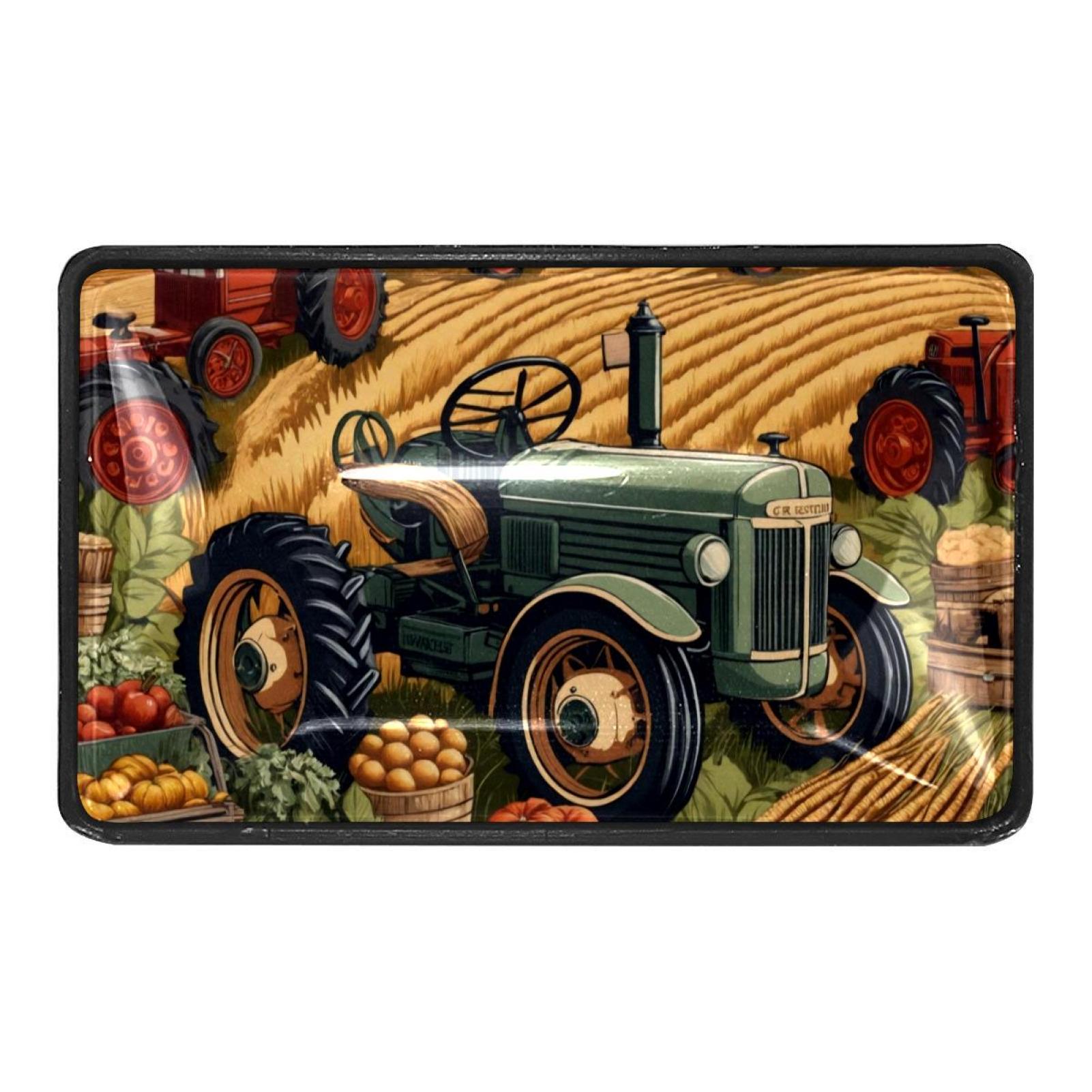 4 Packs Tractors on Farm and Crops Crystal Glass Cabinet Knobs Drawer ...