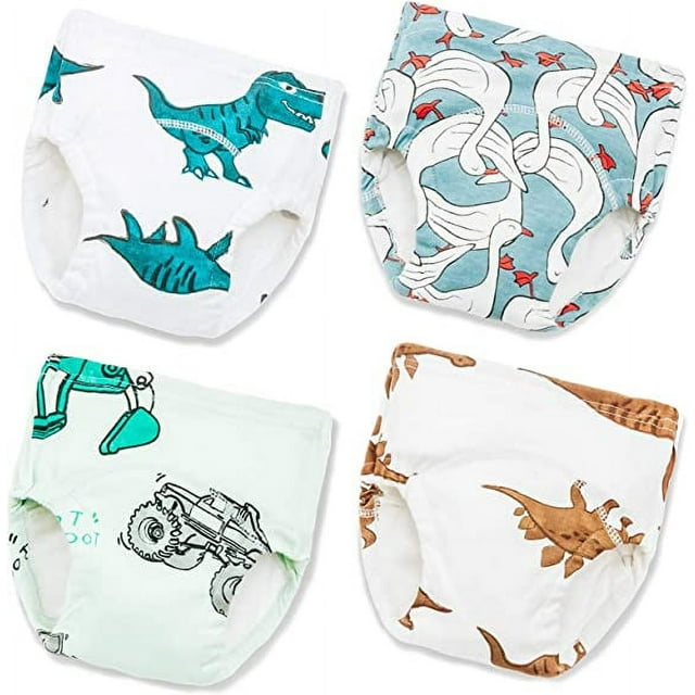 4 Packs Training Pants for Boys Waterproof Training Pants Toddler Potty ...