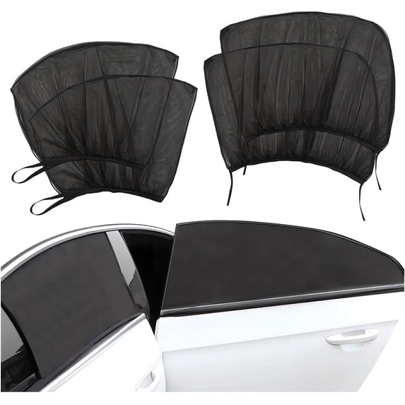 4 Packs Universal Car Window Screens - 2023 New Car Window Covers Sun ...