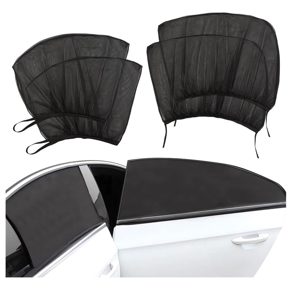 4 Packs Universal Car Window Screens - 2025 New Car Window Covers Sun ...