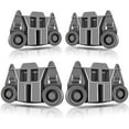 4 Packs Upgraded W10195417 Dishwasher Lower Rack Wheels compatible with ...