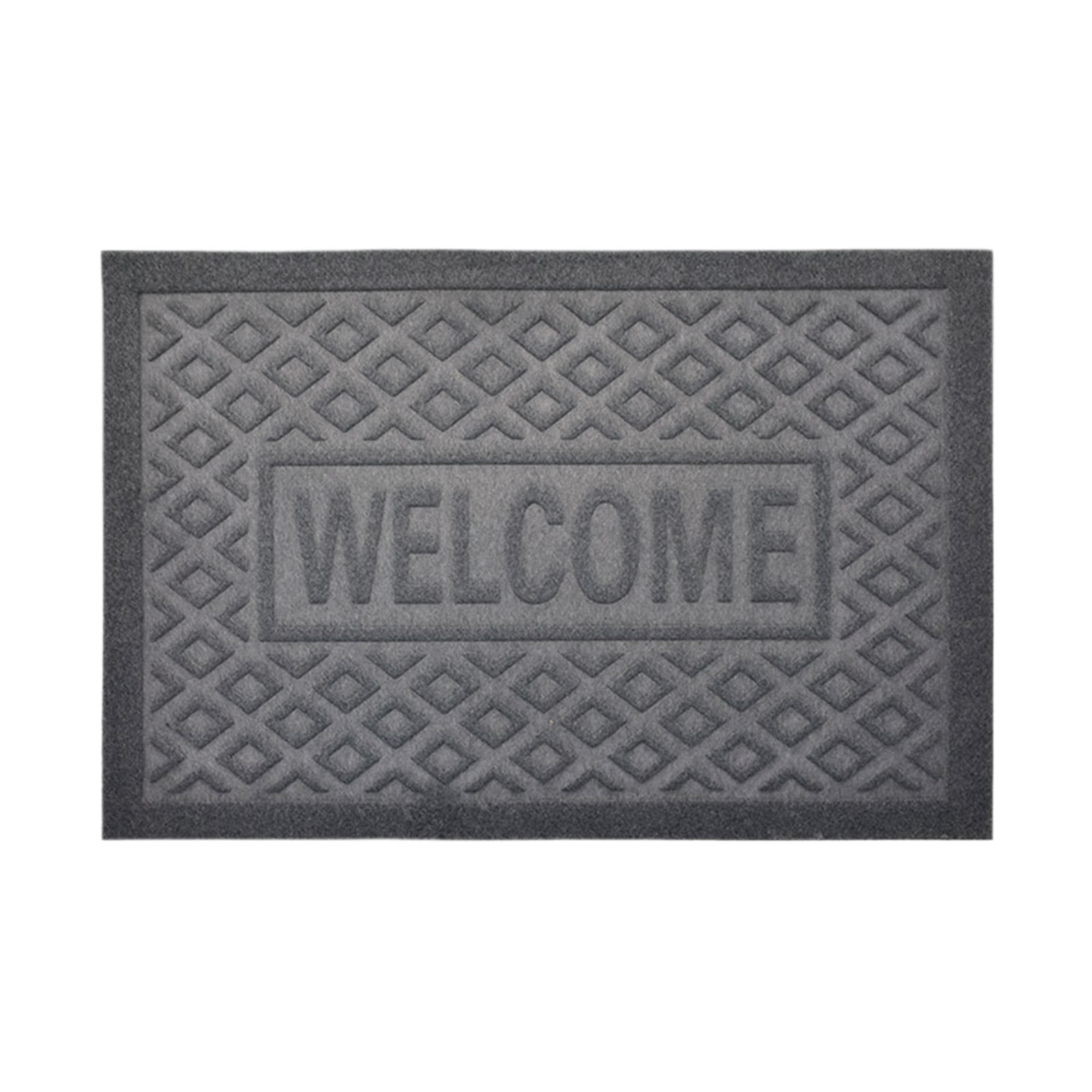 4 Packs Welcome Mat for Front Door Non Slip Waterproof Indoor Outdoor ...