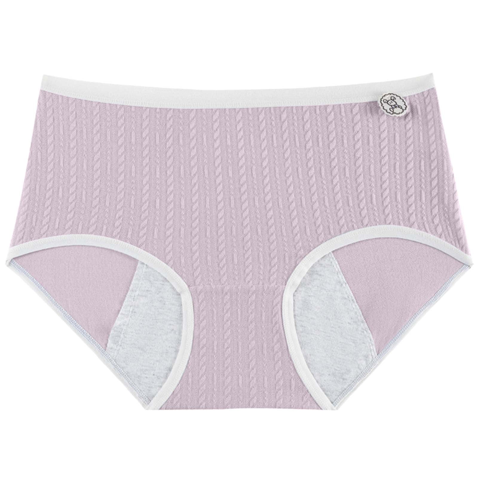 4 Packs Women's Period Underwear Plus Size Leak Proof Breathable ...