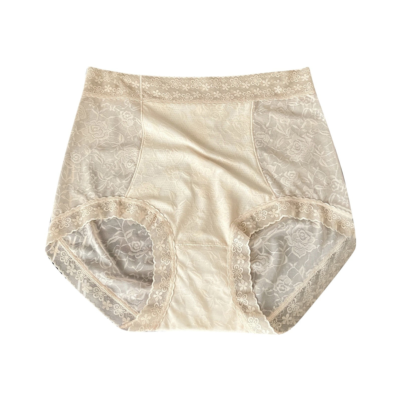 4 Packs Women's Underwear Elongated Crotch Plus Size Belly Cinching ...