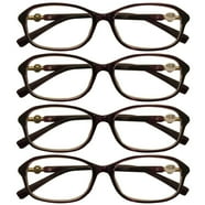 3 Pairs Matte Translucent Classic Lightweight Reader - Spring Hinge ...