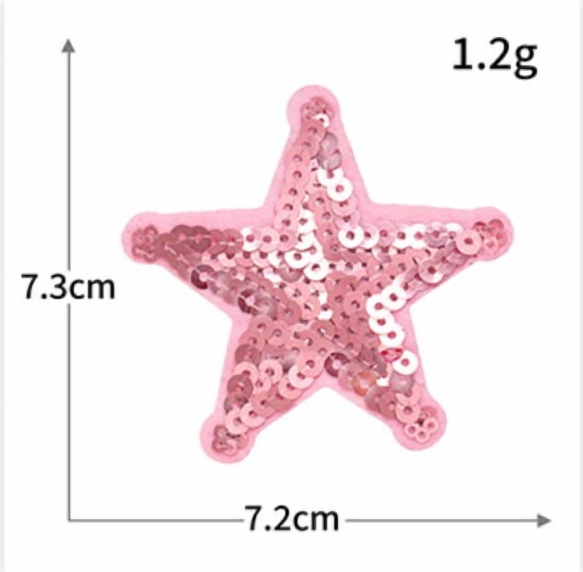 4 Packs of Self-Adhesive Star Sequin Embroidery Patches for Clothing ...