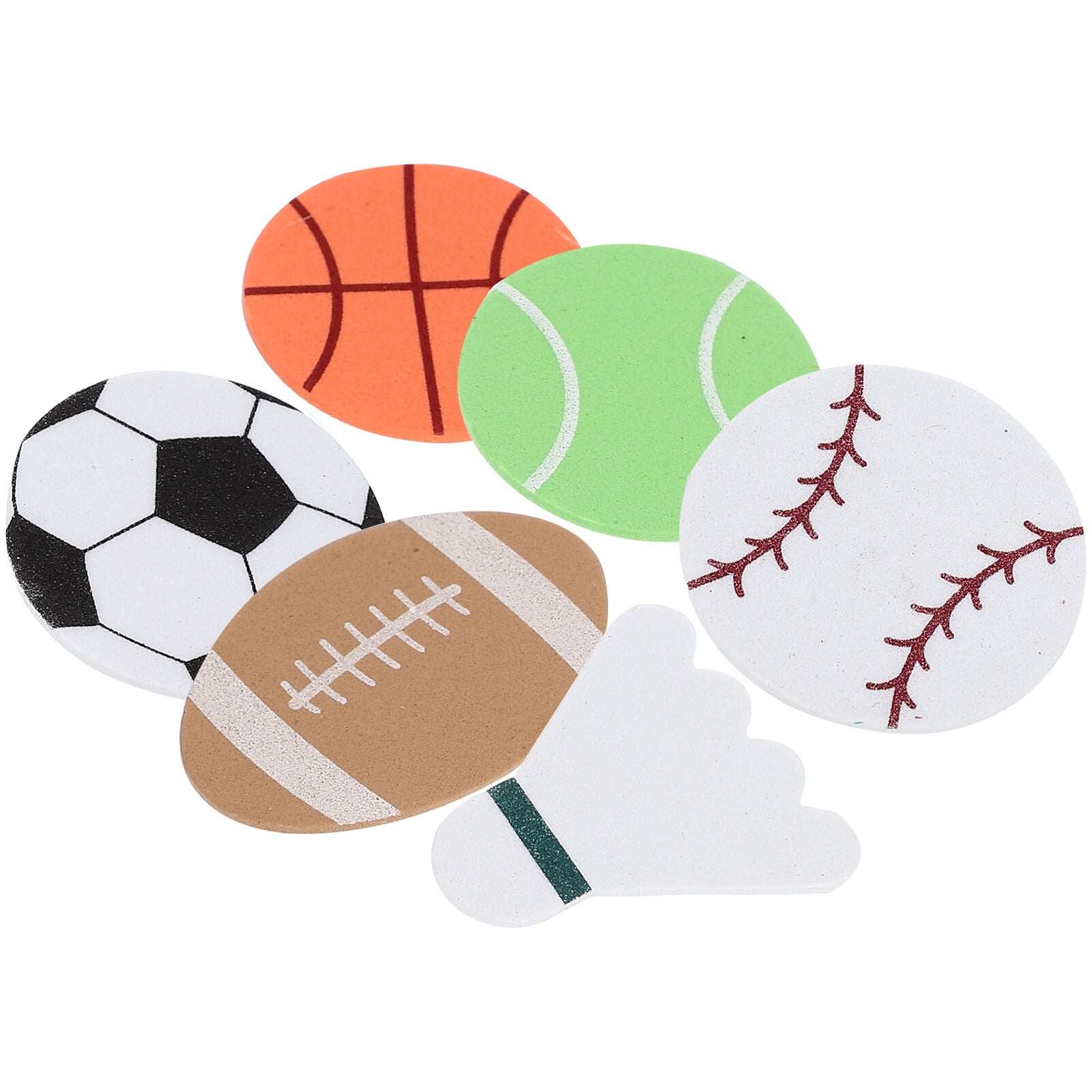 Raindrops 4Packs Sports Ball Foam Stickers Assorted Color Basketball ...