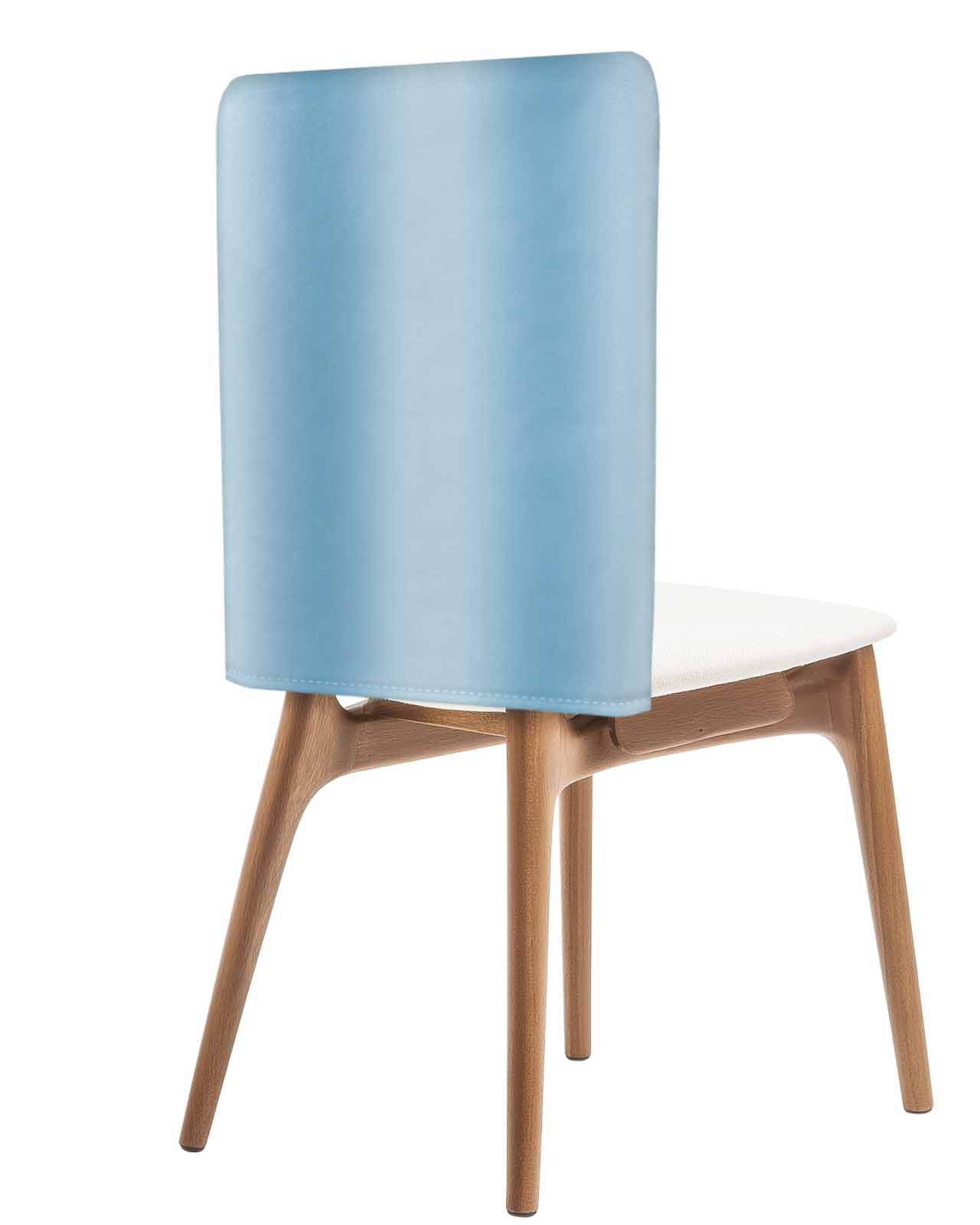 4 PacksBlue Gradient Dining Chair Back Cover, Modern Minimalist Stripes ...