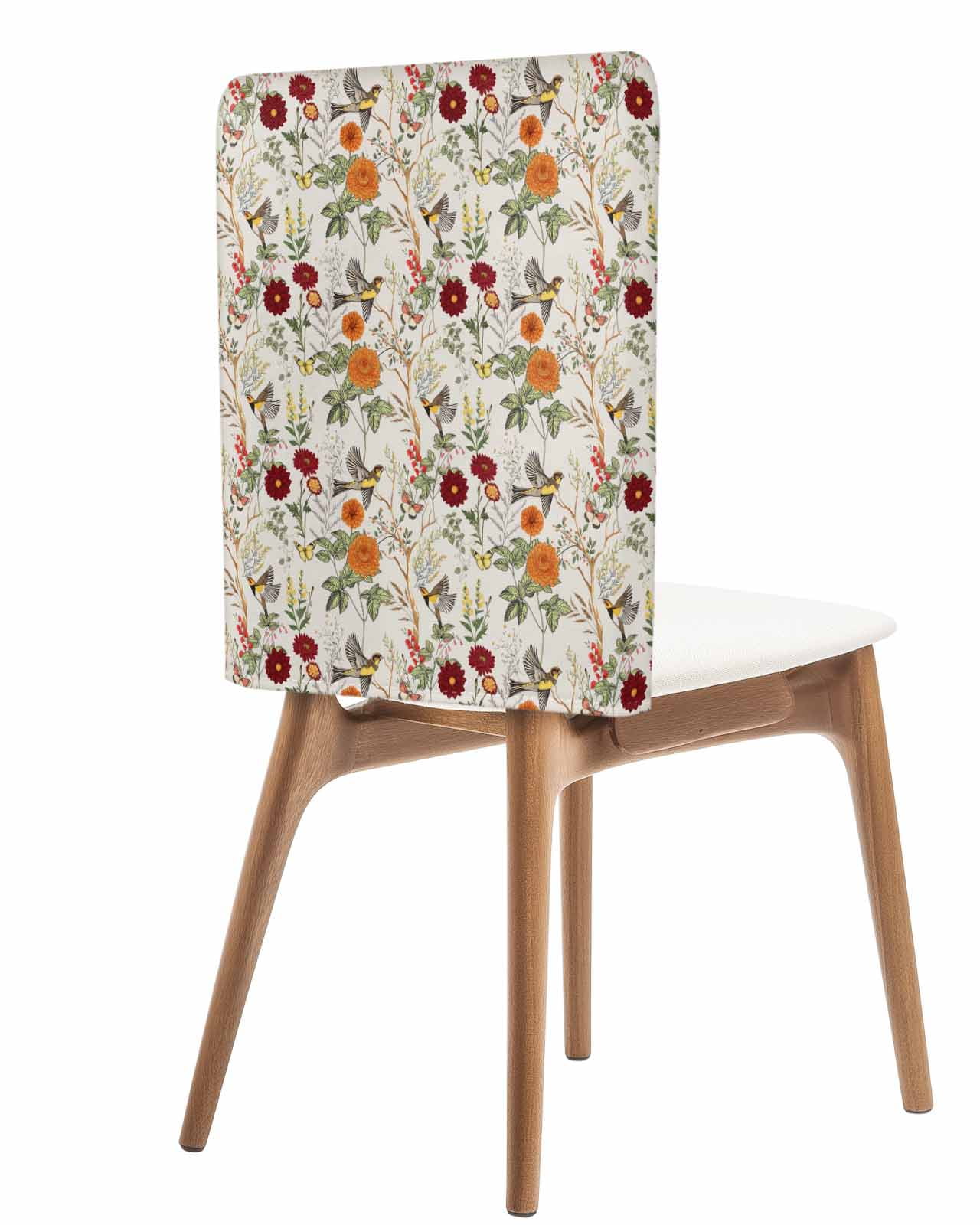 4 PacksVintage Flower Dining Chair Back Cover,Farmhouse Bird Butterfly ...