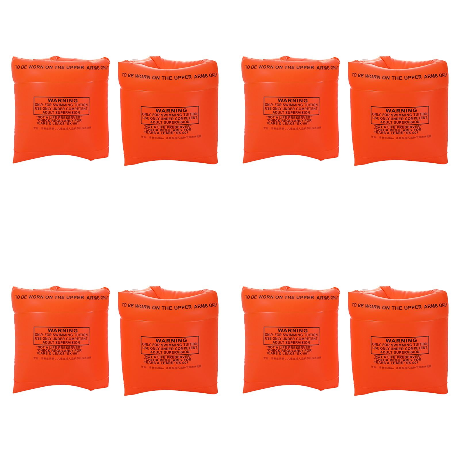 4 Pair Arm Floaties for Kids & Adults - Thick Swim Arm Bands for Pool ...