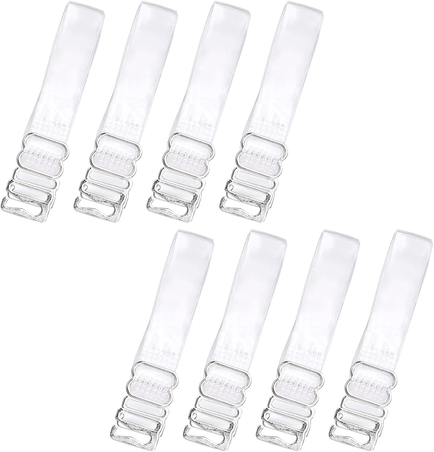 4 Pair Clear Bra Straps Invisible Non-Slip Adjustable Bra Straps Soft ...
